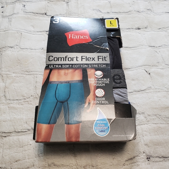 Hanes | Underwear & Socks | Hanes Mens Comfort Flex Fit Boxer Briefs ...